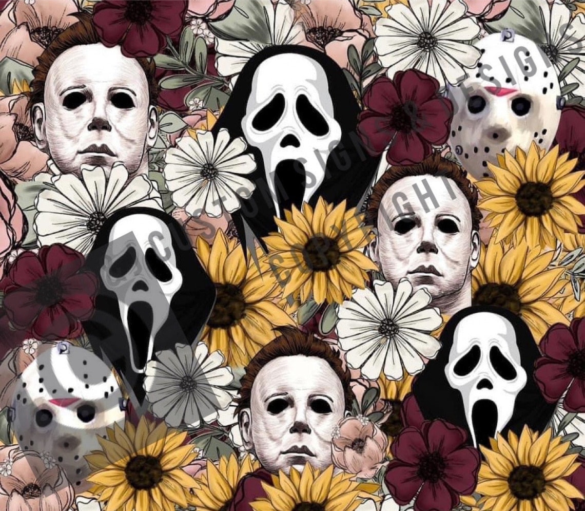 Sunflower Ghost Face Leather Face Halloween Horror Scary Horror Movie ...