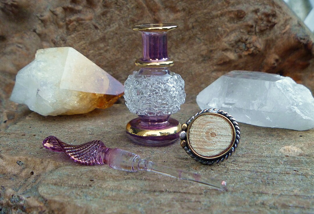 Wood & Sterling Silver Oil Diffuser Ring With Dropper // Size 8 ...