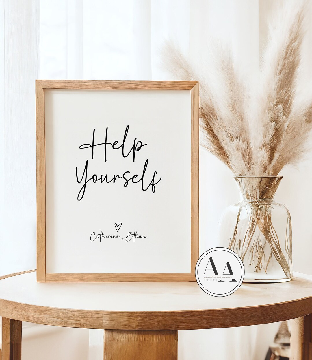 Help Yourself Wedding Sign, Help Yourself Bridal Shower Editable, Help ...
