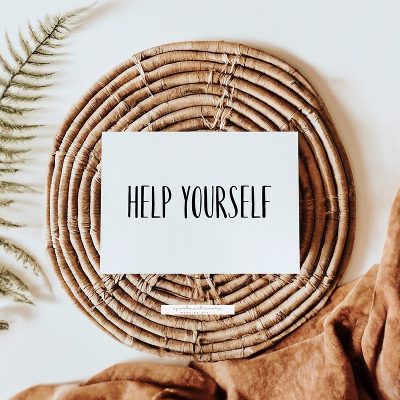 Help Yourself Sign - Etsy