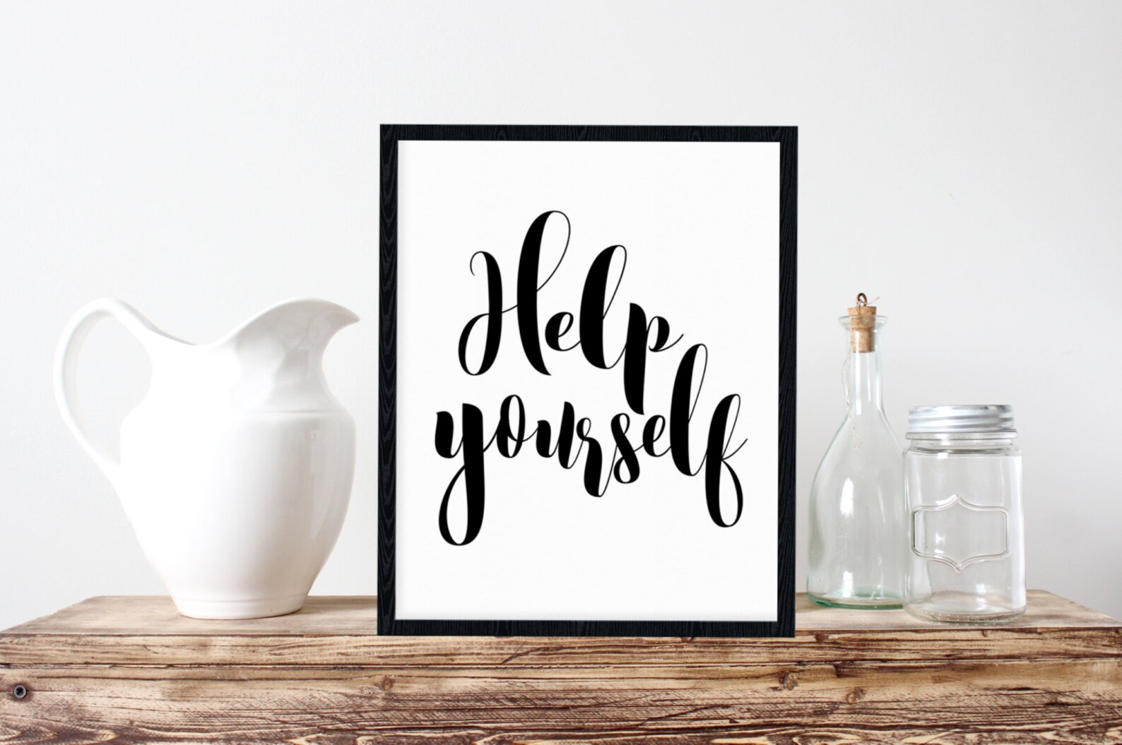 Help Yourself Print, Instant Download, Help Yourself Coffee Bar, Help ...