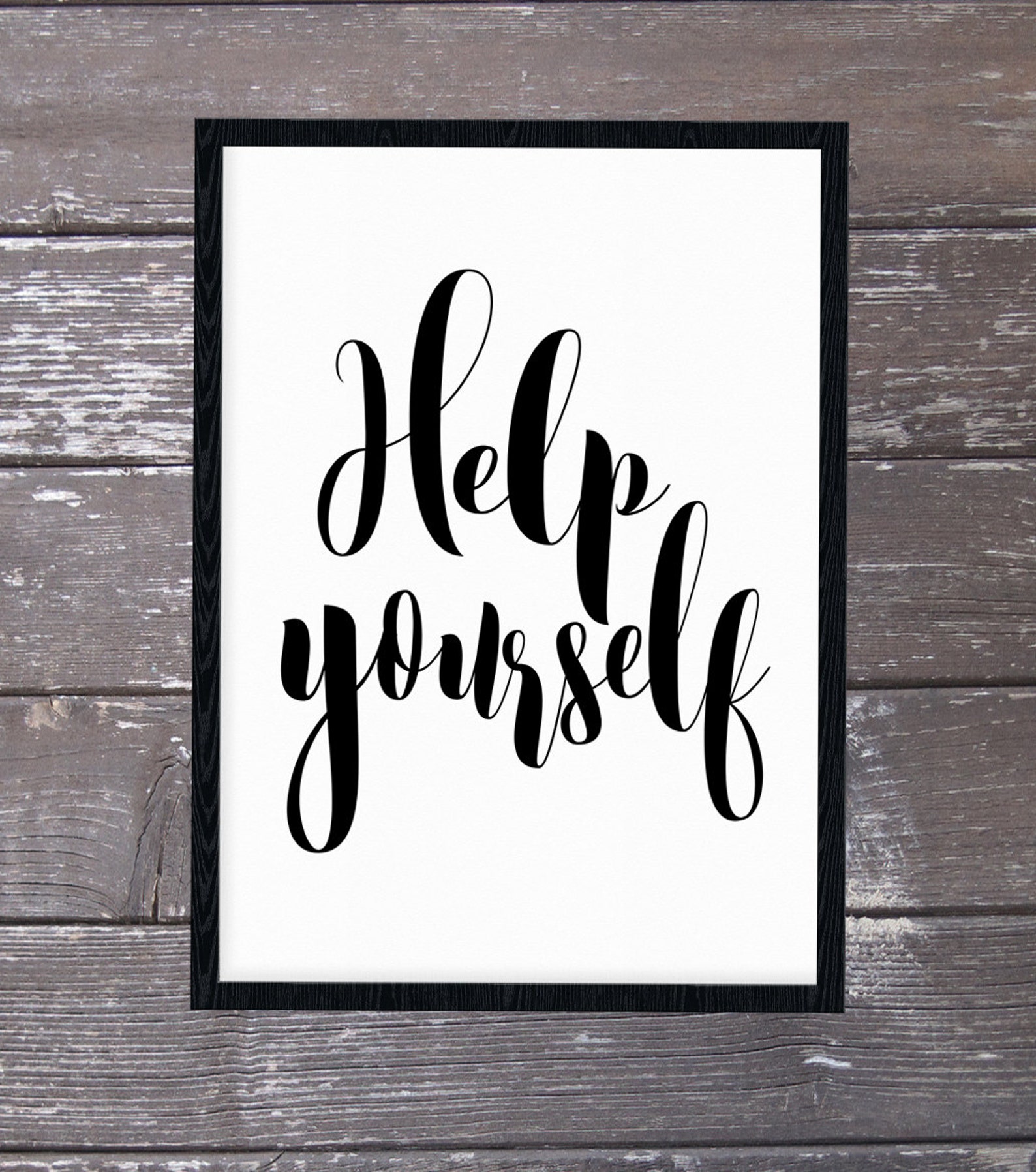 Help Yourself Print, Instant Download, Help Yourself Coffee Bar, Help ...