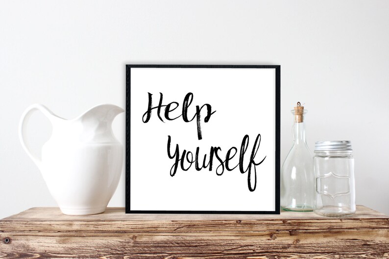 Help Yourself Printable, Help Yourself Bed and Breakfast, Coffee Bar ...