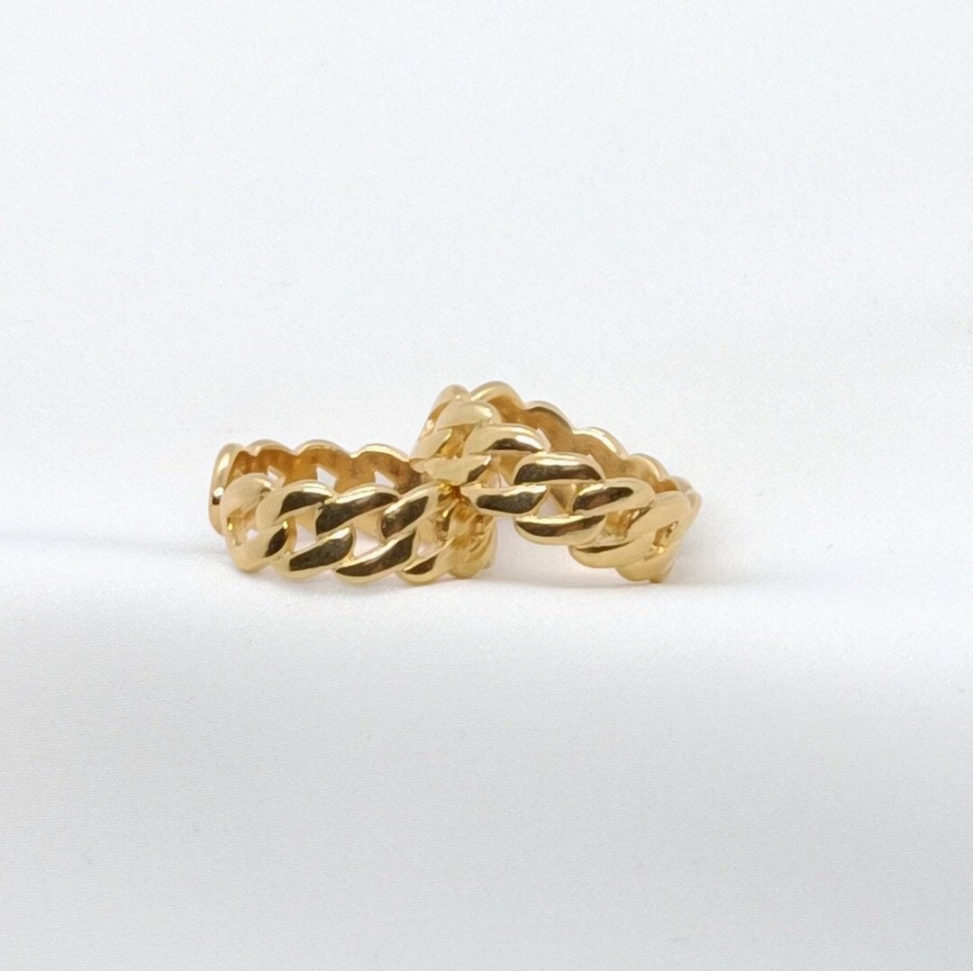 Chain Link Ring, Open Chain Ring, Chain Ring Men, Stackable Ring ...