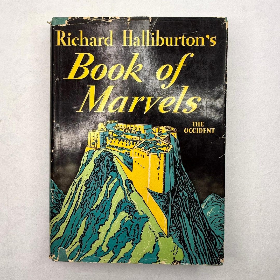 1937 Richard Halliburton's Book of Marvels the Occident Hardcover W/ DJ ...