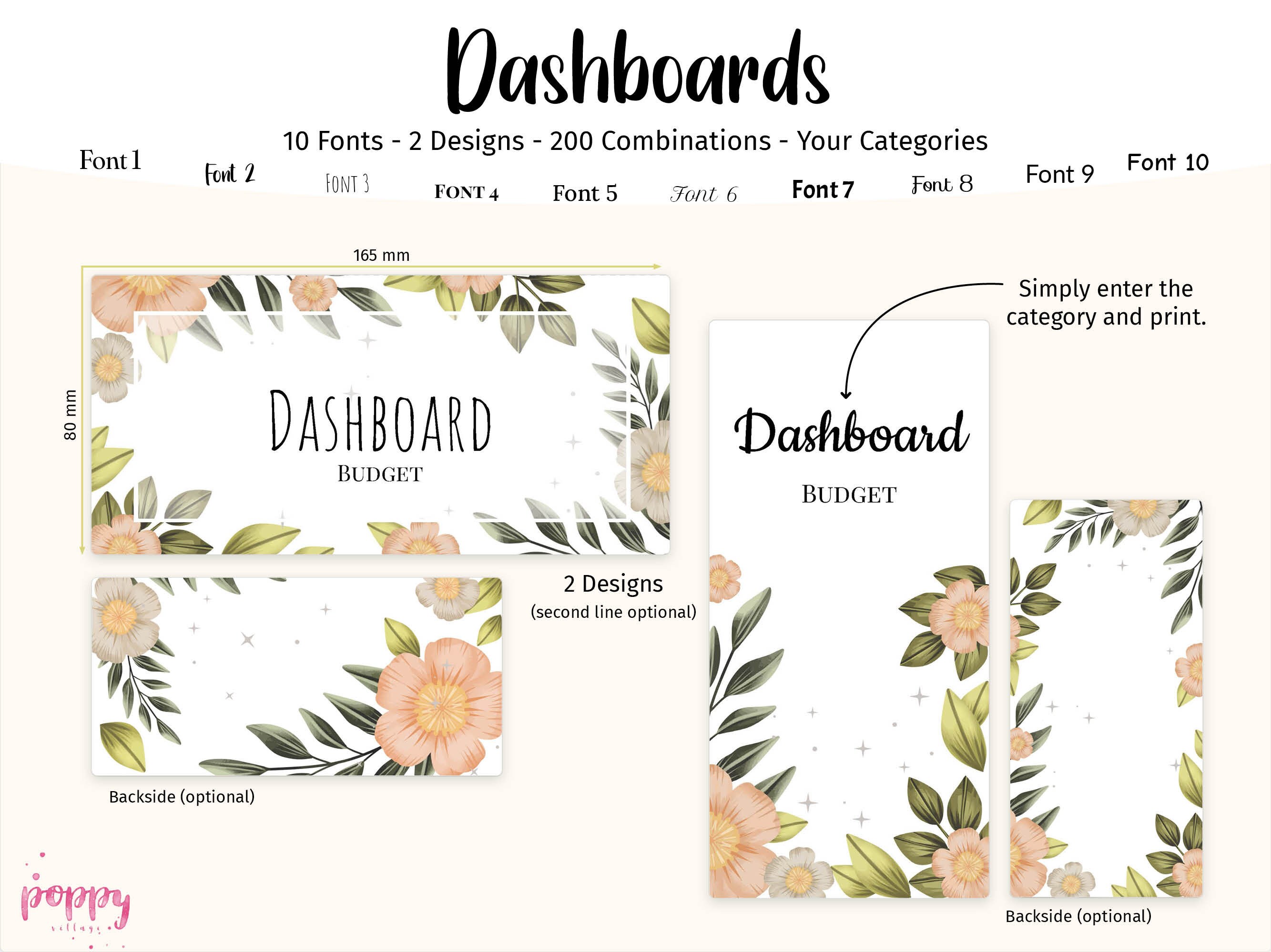 Editable Budget Dashboards With Placeholder and Tracker for - Etsy