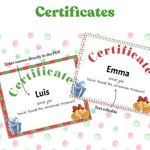 Christmas Treasure Hunt for Children With Clues - Custom Editable ...
