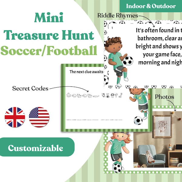 Soccer Themed Scavenger Hunt - Etsy