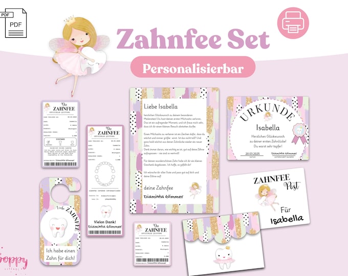 Zahnfee Zertifikat / Urkunde Zertifikat Certificate "Zahnfee" / Post ...