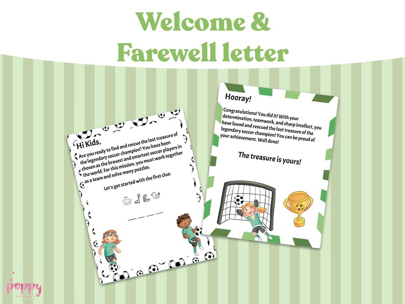 Soccer Treasure Hunt Personalizable Football Themed - Etsy