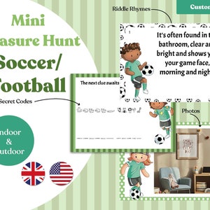 Soccer Treasure Hunt Personalizable Football Themed - Etsy
