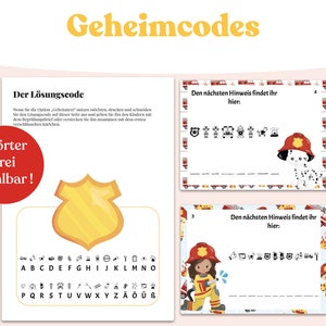 Fire Brigade Treasure Hunt Personalizable Scavenger Hunt for a Child's ...