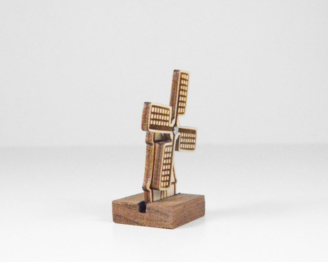 Wooden Dutch Windmill With Rotating Blades - Etsy