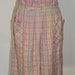 Vintage 1950s Spring Plaid A-line Pleated Housewife Dress With Pockets ...