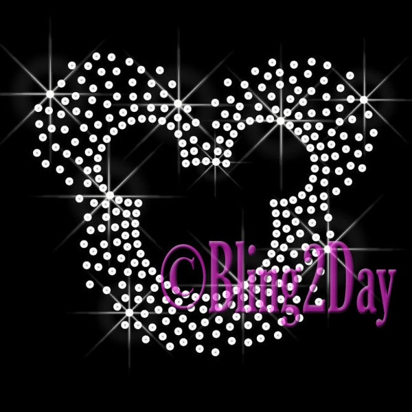 Mickey Mouse Rhinestone Transfer - Etsy