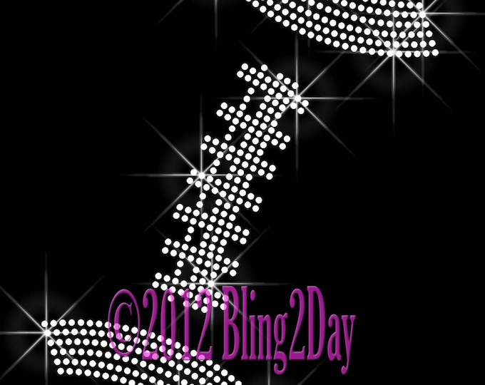 Crossed Dual Guns Iron on Guns Rhinestone Transfer Bling Hot - Etsy