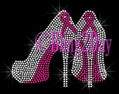 High Heel Pink Bottom Pink Ribbon Breast Cancer Iron on - Etsy