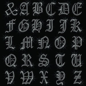 Old English Font Custom Personalize Name or Phrase Custom Color Iron on ...