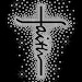 Faith Cross Blinged Out Outline - Custom Color - Iron on Rhinestone ...
