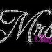 Mrs - Cursive Script Letters Custom Select Colors - Iron on Rhinestone ...
