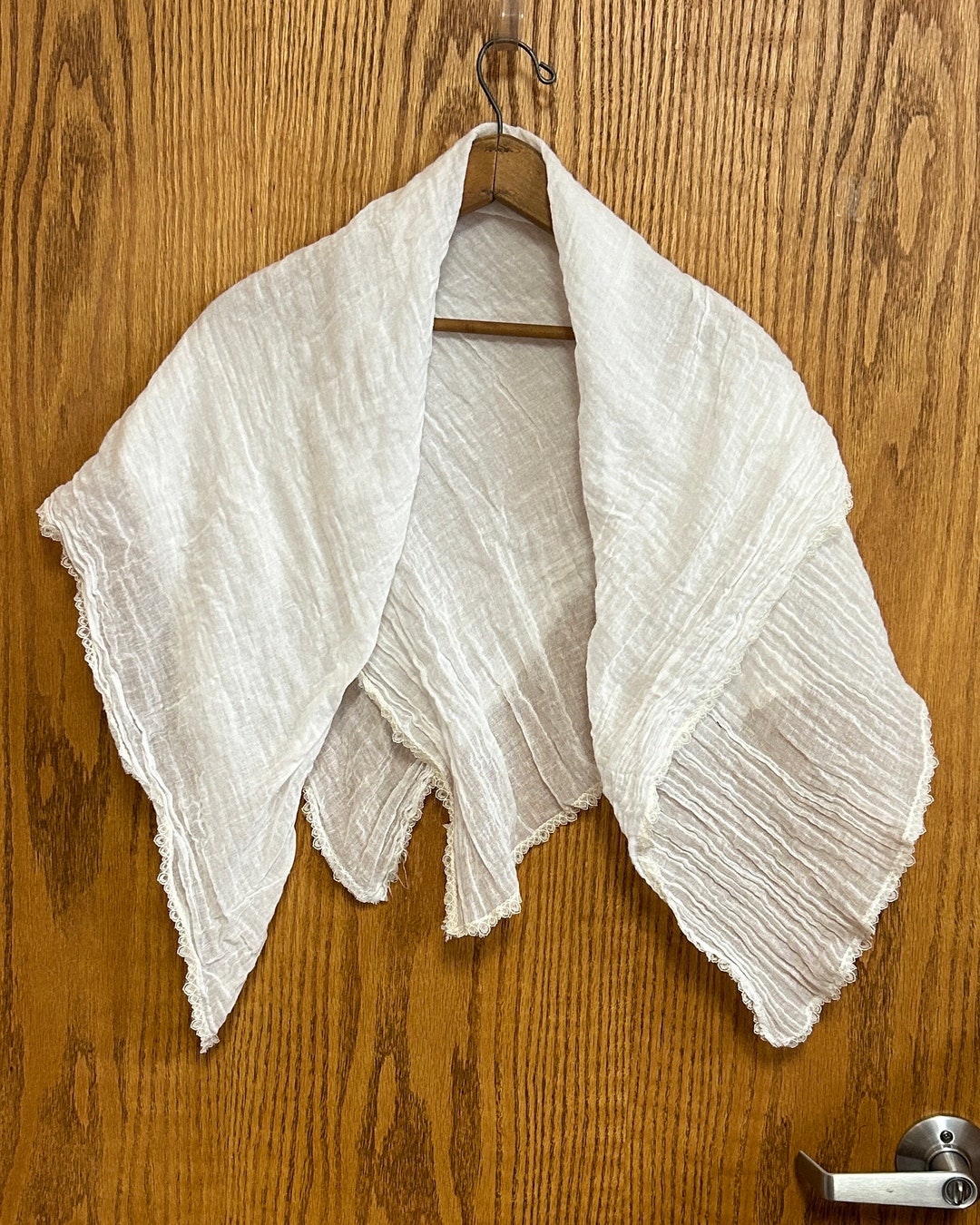 Fichu, Scarf, Modesty Piece. 1800s Sunscreen. 38 X 42 - Etsy