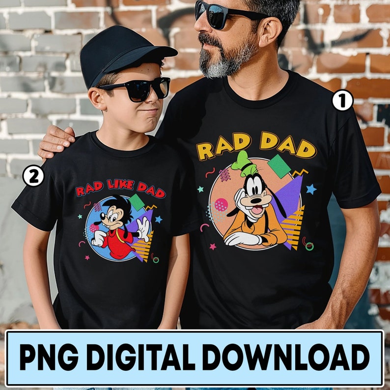 Father and Son Matching PNG Goofy Dad and Son Png Goofy Dad Goofy Son ...