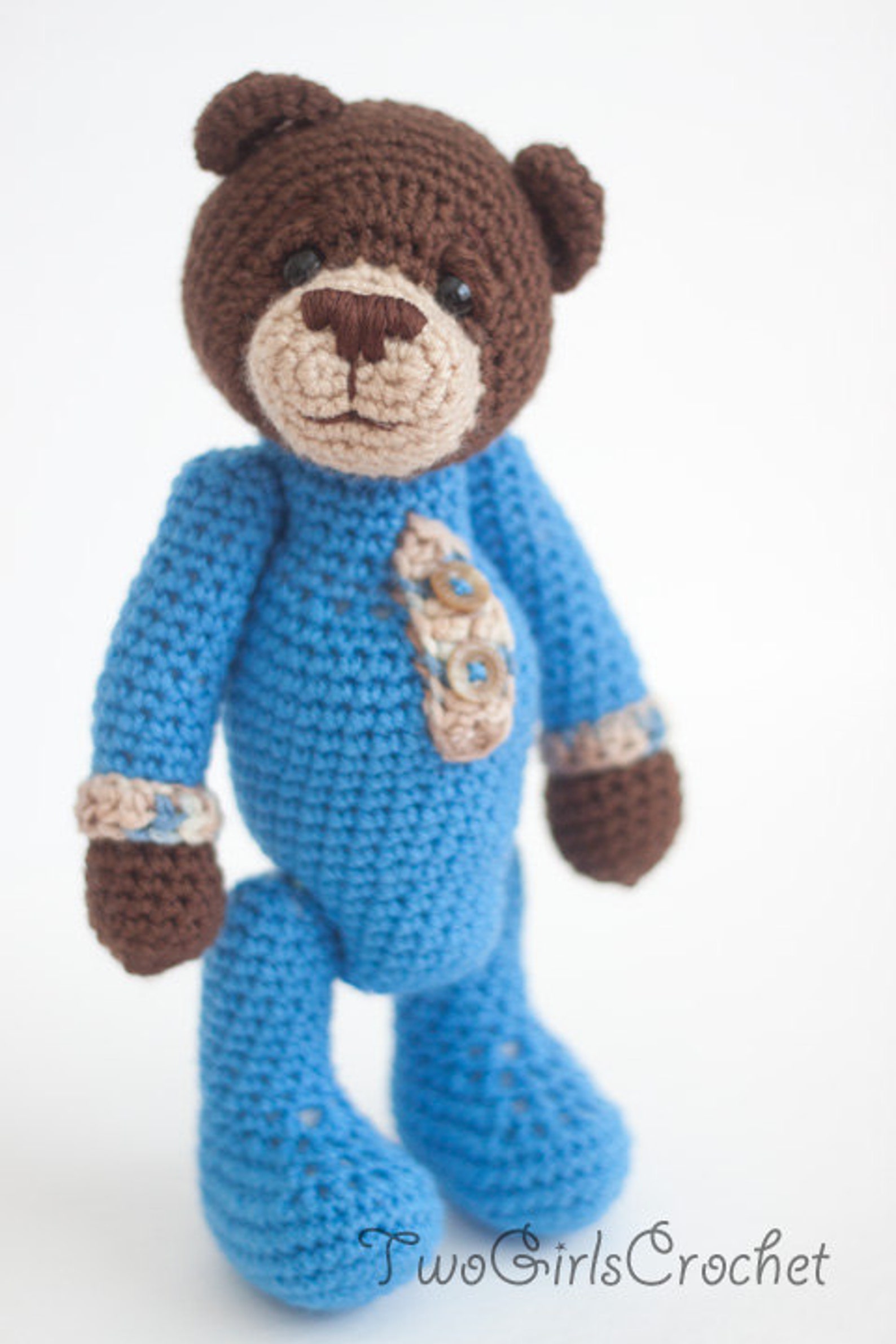 Crochet Bear Amigurumi Toy (brandon) - Made to Order - Etsy