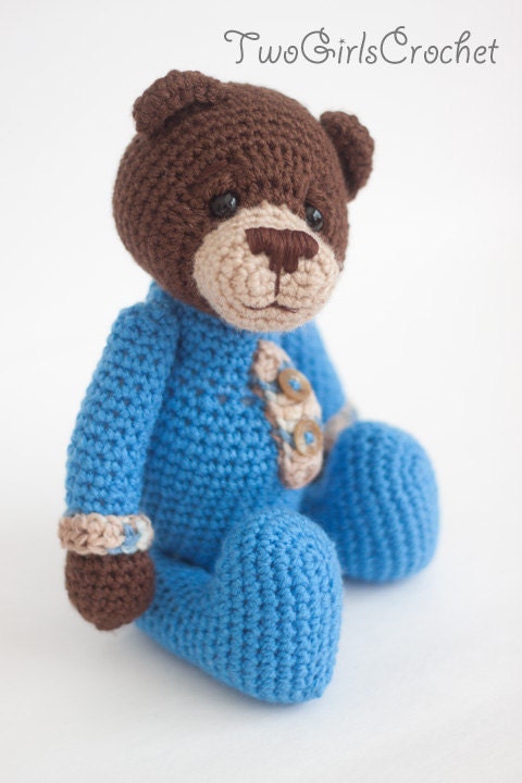 Crochet Bear Amigurumi Toy (brandon) - Made to Order - Etsy