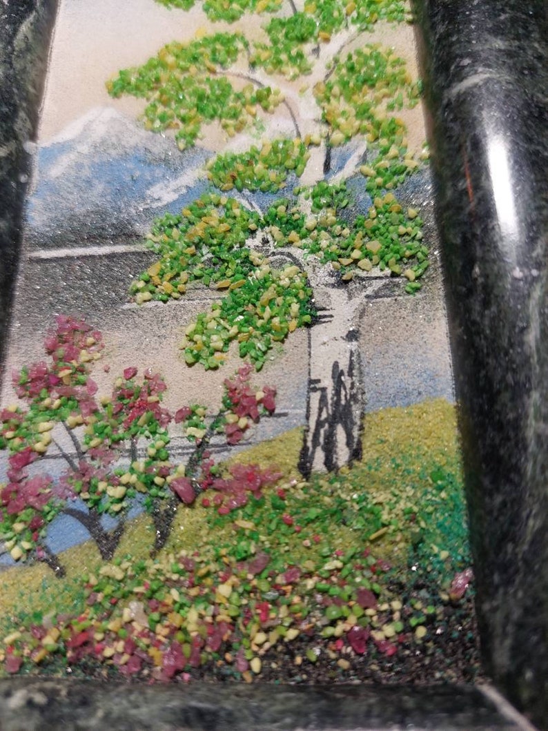 Antique Soviet Painting on Marble With Jade Frame. - Etsy