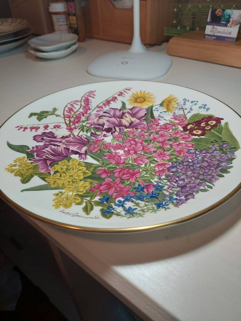 Flowers of the Year Plate Collection. - Etsy