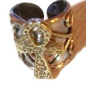 Two Ankh Eternal Life Ancient Egyptian Ring. New design. | Etsy