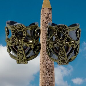 Two Ankh eternal Life ancient Egyptian Ring. New Design. - Etsy