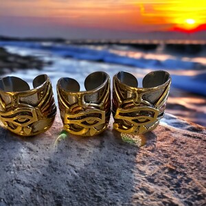 3 Eye of Ra Rings. ancient Egyptian. - Etsy
