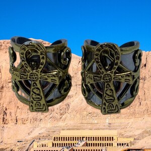 Two Ankh eternal Life ancient Egyptian Ring. New Design. - Etsy