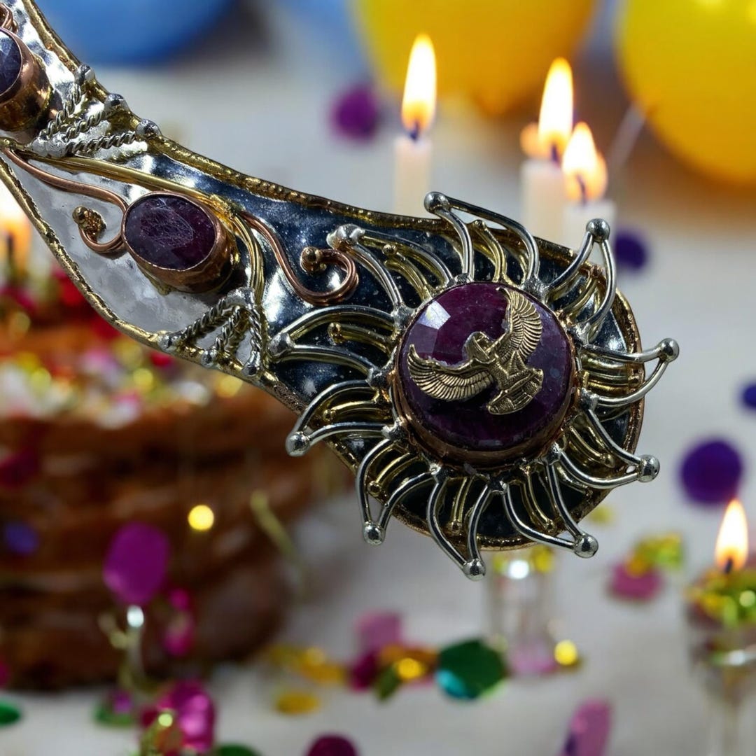 Ruby Agate Maat Choker: Ancient Egyptian Sunburst Necklace - Etsy