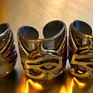 3 Eye of Ra Rings. ancient Egyptian. - Etsy