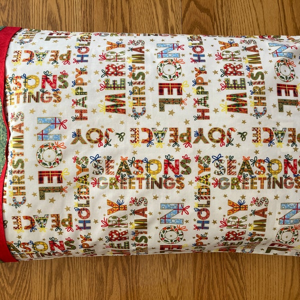 Christmas Pillowcase - Etsy