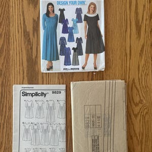 Vintage 2001 Simplicity Dress Pattern 9829 / Vintage Sewing Pattern ...