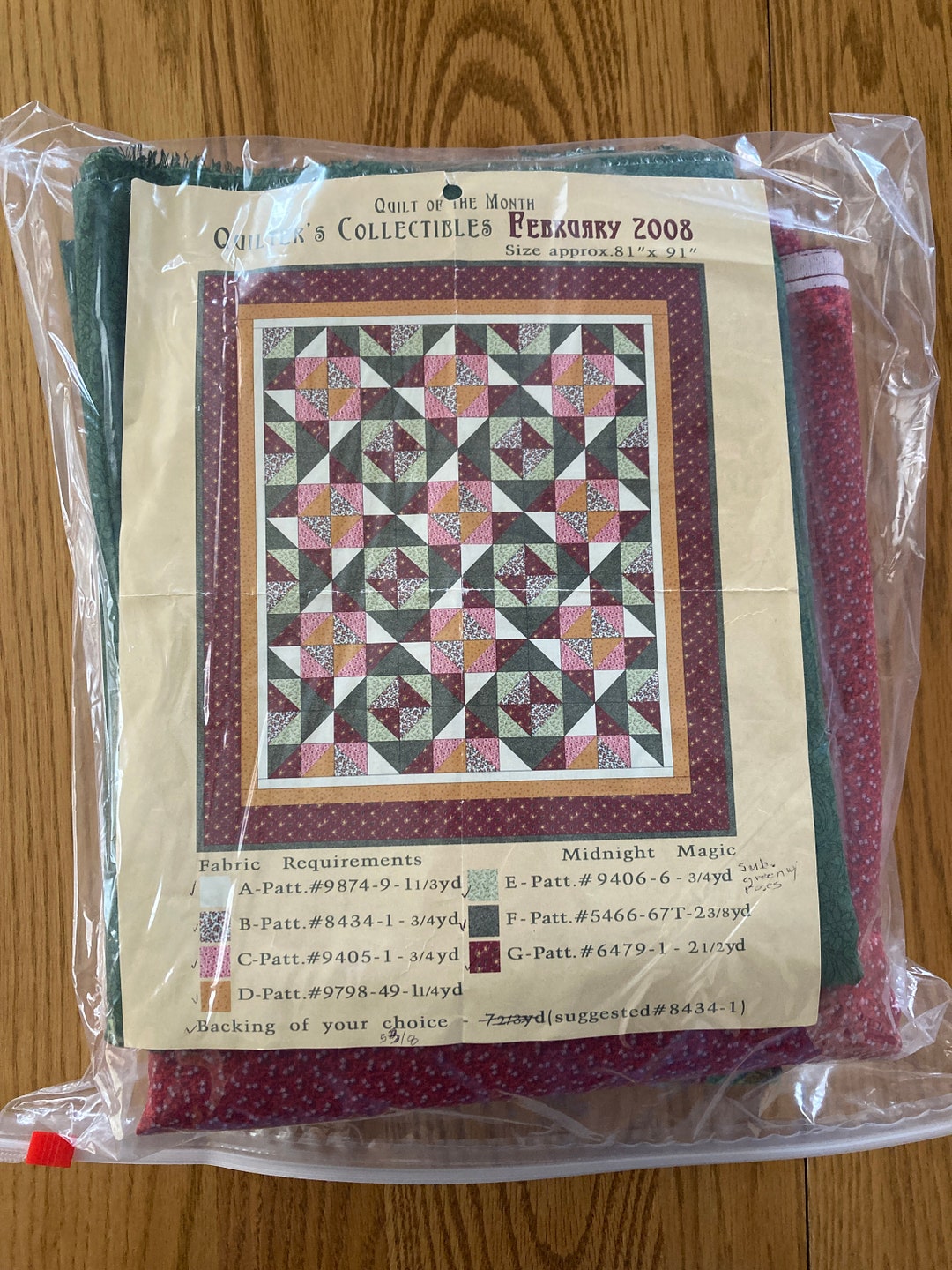 Midnight Magic Quilt Kit: 81x91 Inch Quilter's Collectibles With ...