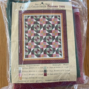 Midnight Magic Quilt Kit: 81x91 Inch Quilter's Collectibles With ...