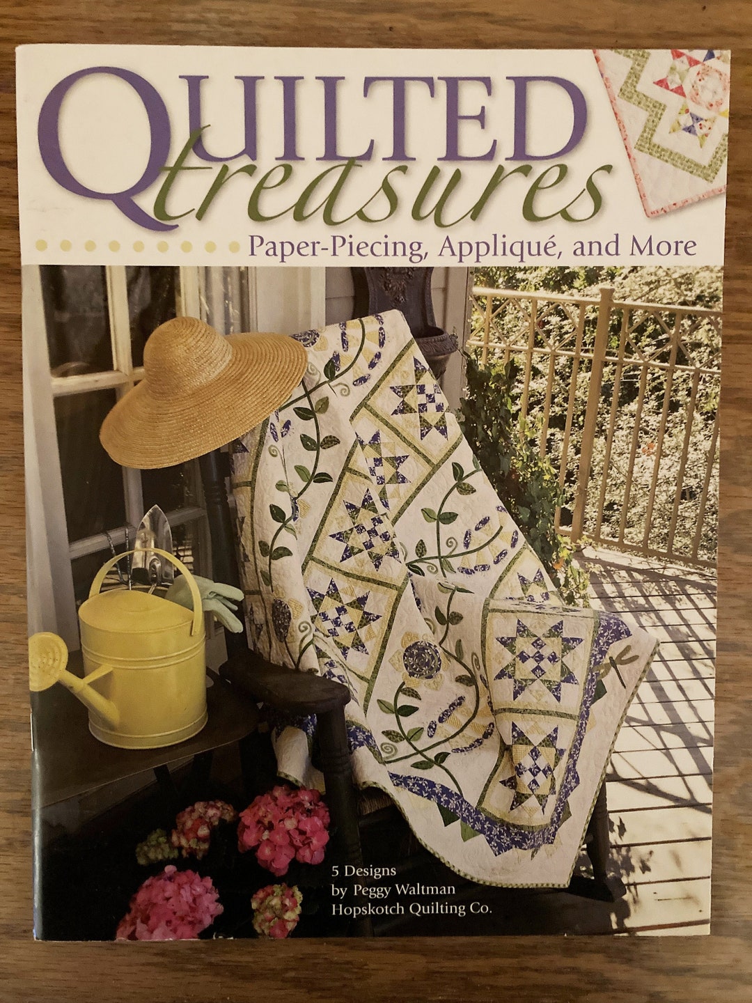 Quilt Book / Quilted Treasures Paper-piecing Applique Quilting Book ...