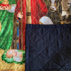 Christmas Nativity Quilt / 42 X 34.5 Christmas Quilt / Nativity Decor ...