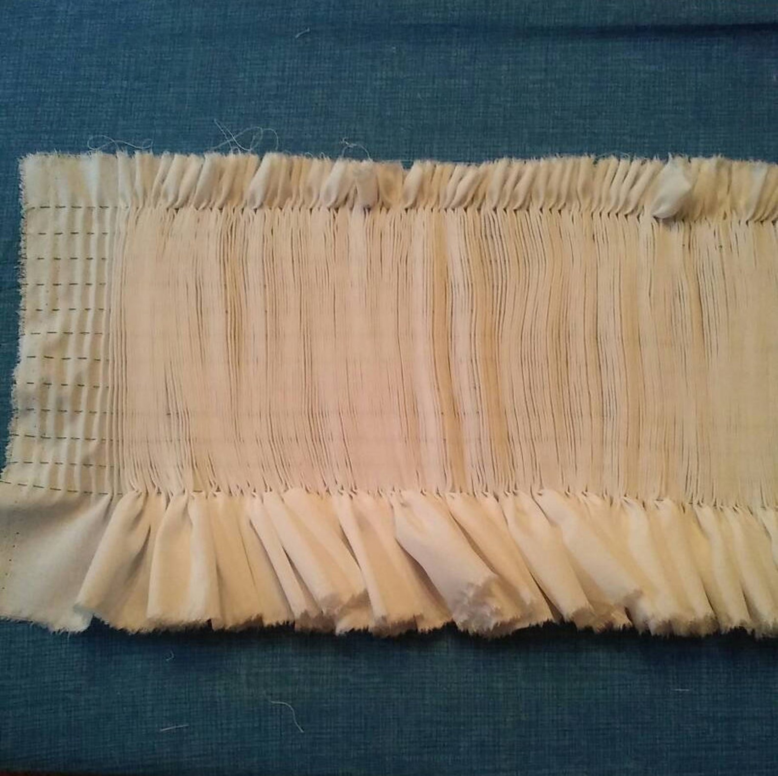 Ready to Smock Pleated Insert Panel With 10 Rows - Etsy