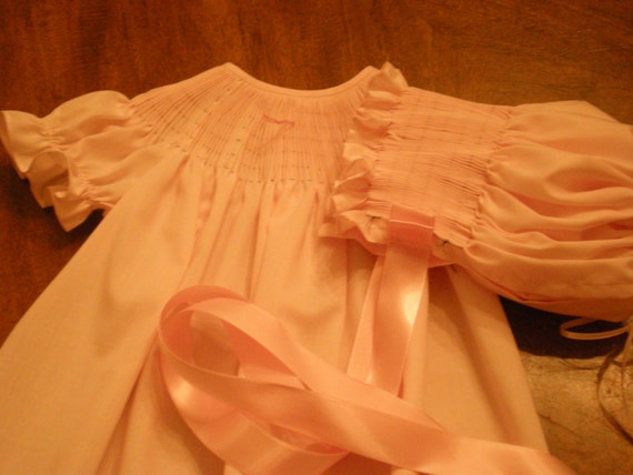 Ready to Smock Long Dress and Bonnet Made to Order - Etsy