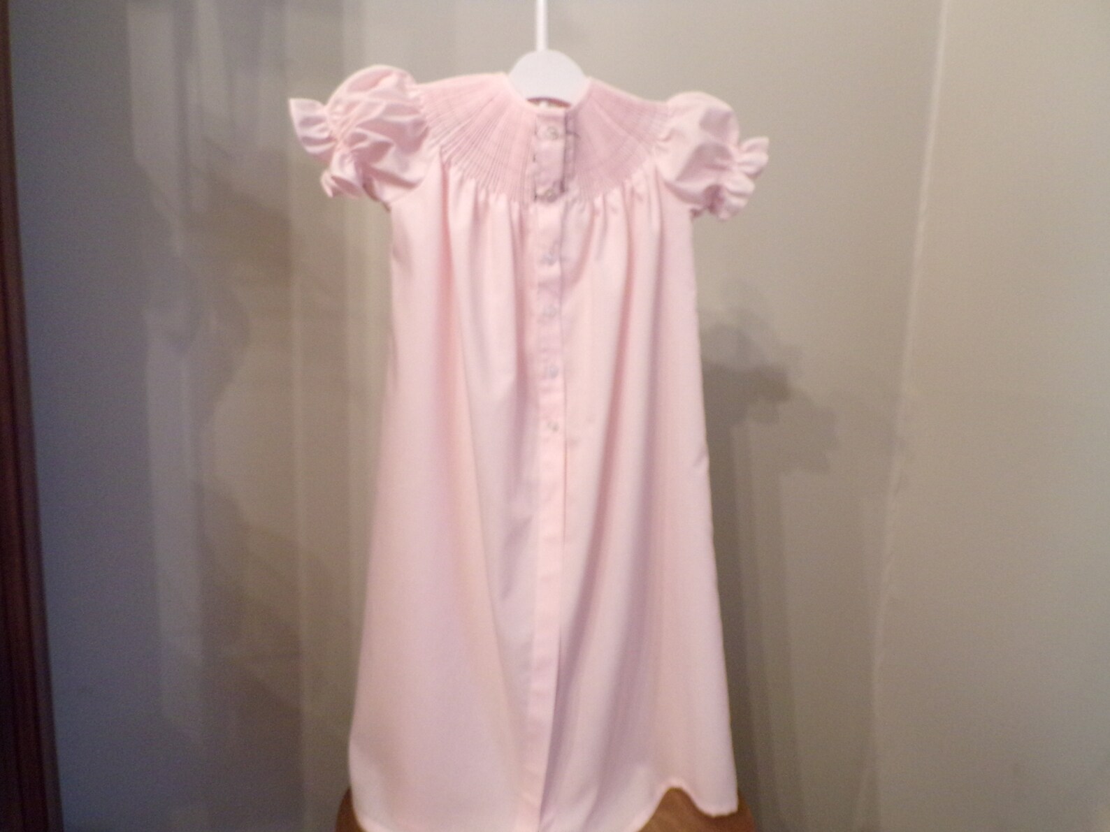 Ready to Smock Button Front Long Dress - Etsy