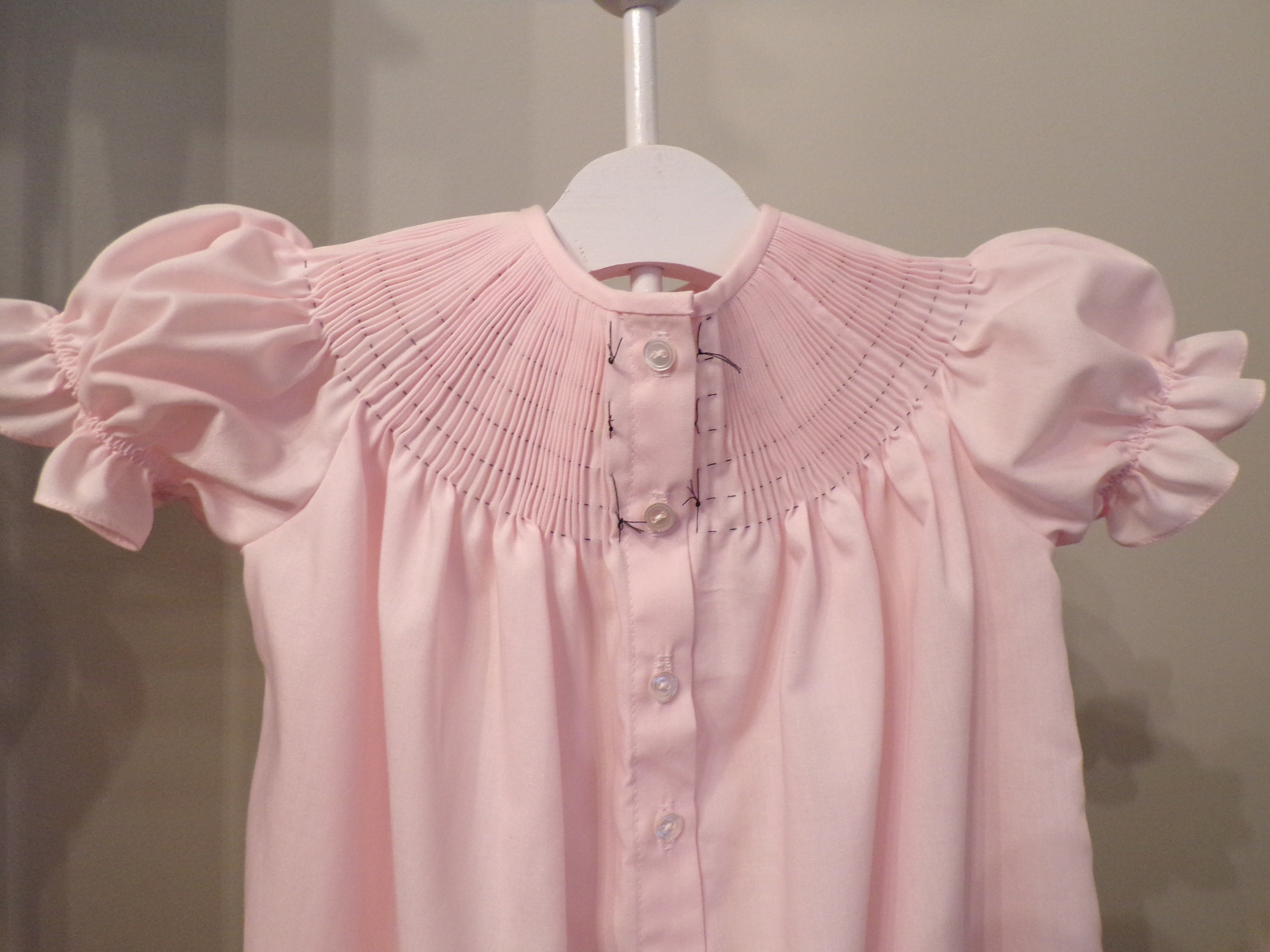 Ready to Smock Button Front Long Dress - Etsy