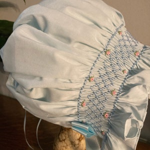 Smocked Baby Bonnet, Ready to Ship, Size Large - Etsy