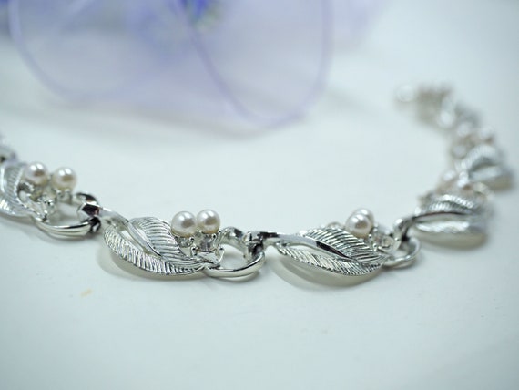 Elegant Designer STAR Glass Pearl & Rhinestone Bracel… - Gem