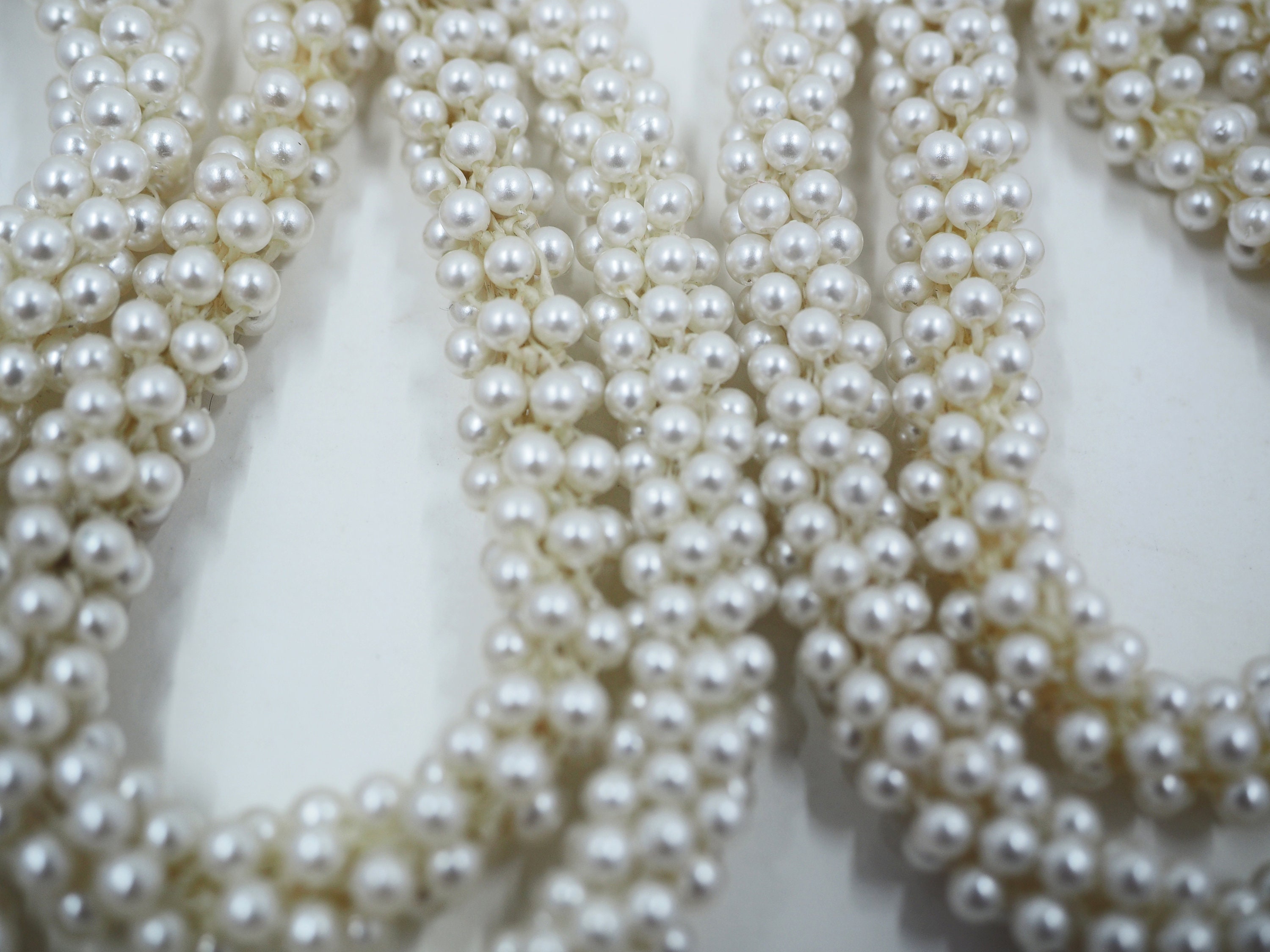 Gorgeous LONG Twisted PEARL Rope Lariat/gold & Pearl Tassel - Etsy UK