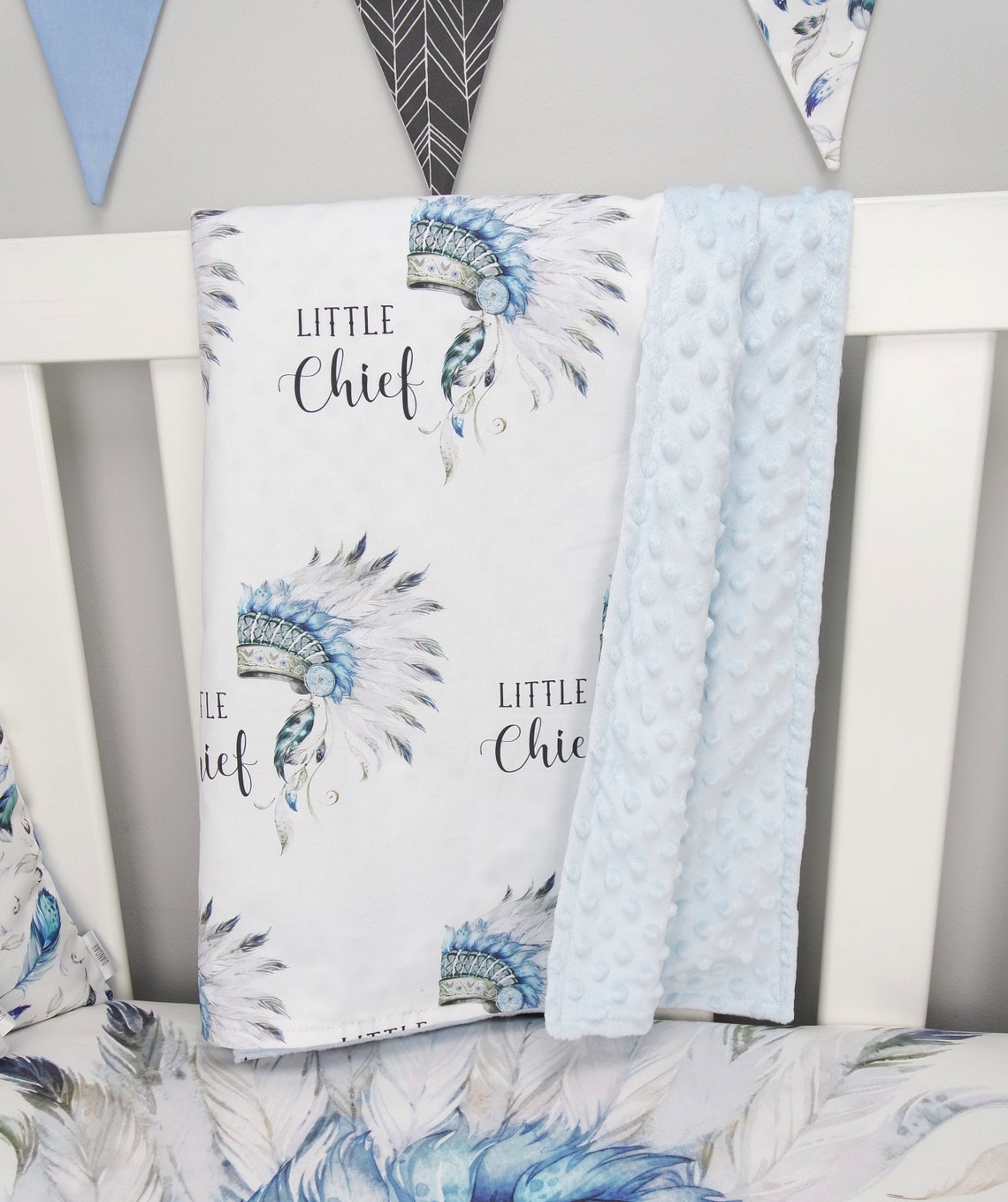 Little Chief Headpiece Nursery Set // Little Chief Crib Set - Etsy